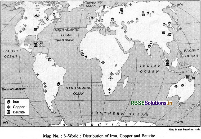 Class 8 Hamara Rajasthan Map Related Questions in English – RBSE Solutions