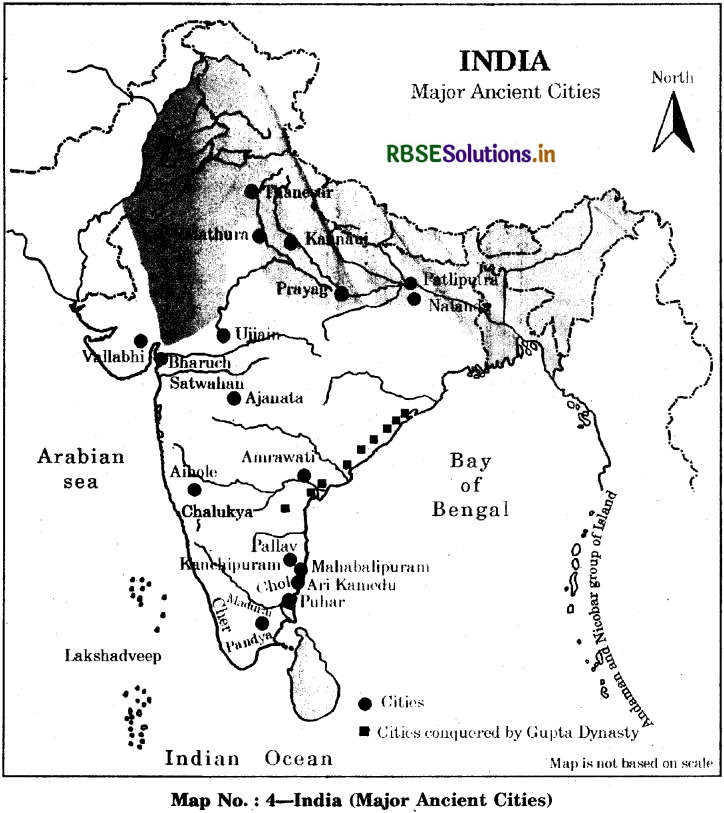 Class 6 Hamara Rajasthan Map Related Questions in English – RBSE Solutions